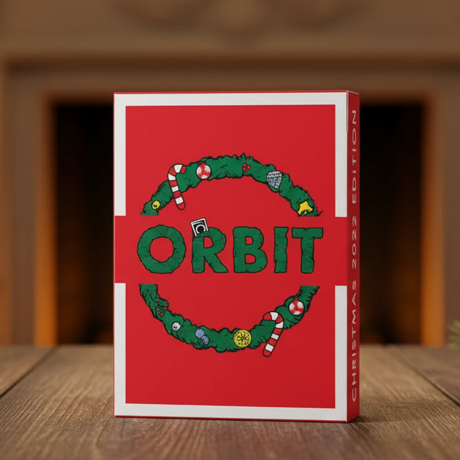 Orbit Christmas V2 Playing Cards - Brown Bear Magic Shop
